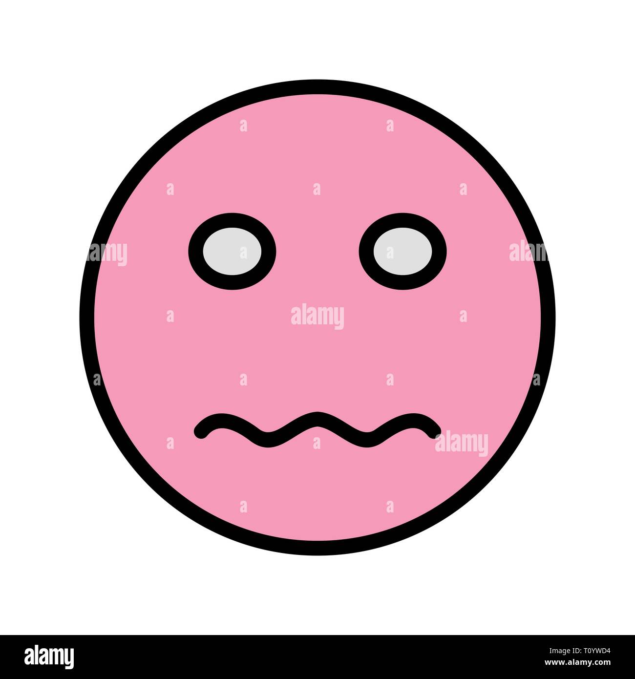 Emoji nerveux Banque d'images détourées - Alamy