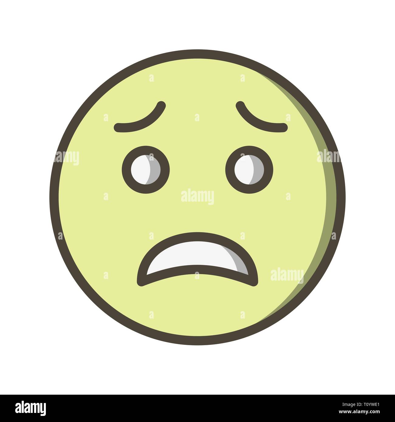Smiley peur Banque d'images détourées - Page 3 - Alamy