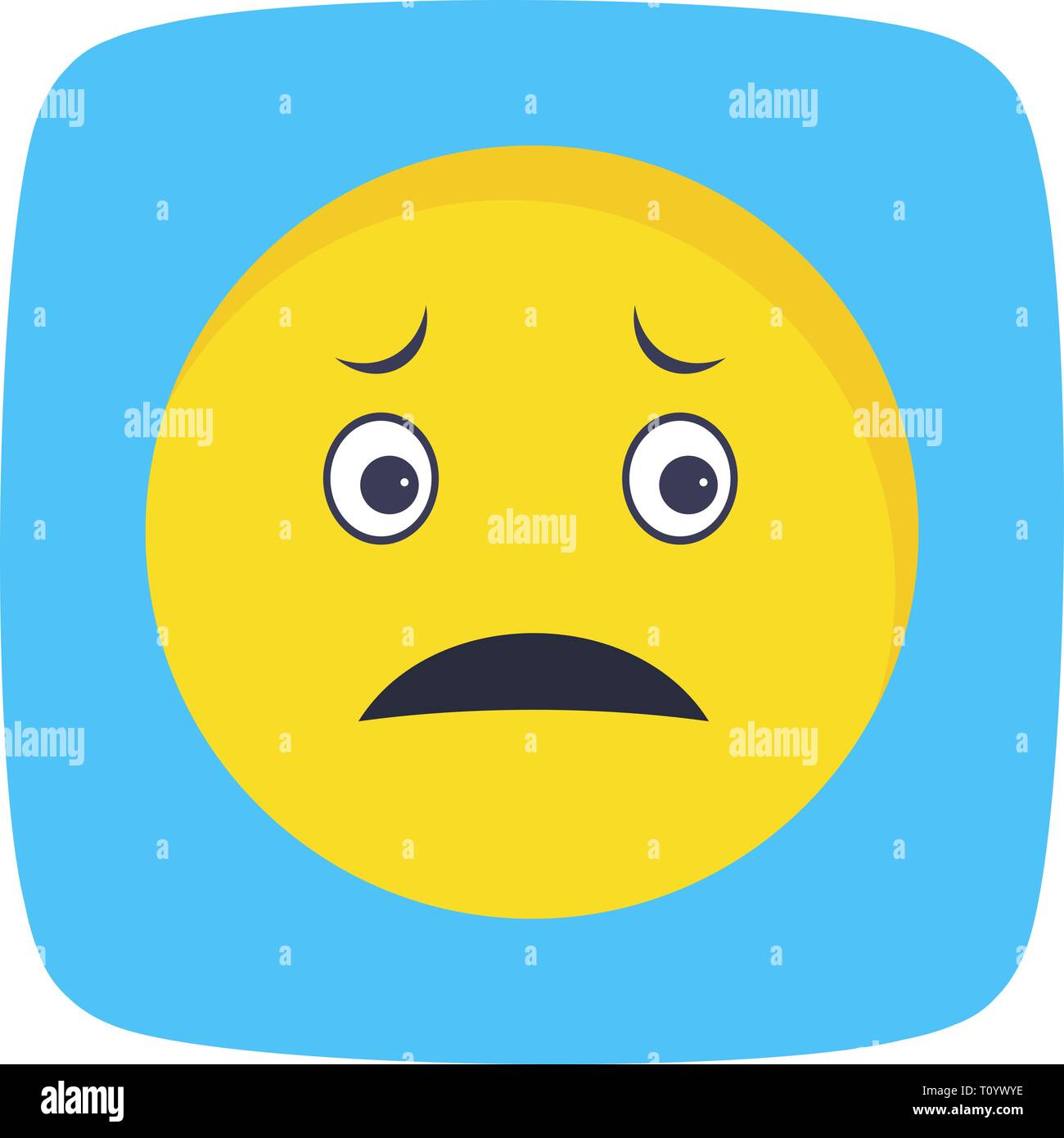 Emoji nerveux Banque de photographies et d’images à haute résolution ...