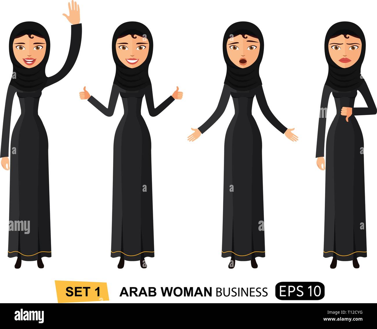 Emociones corporales cartoon Banque d'images vectorielles - Alamy