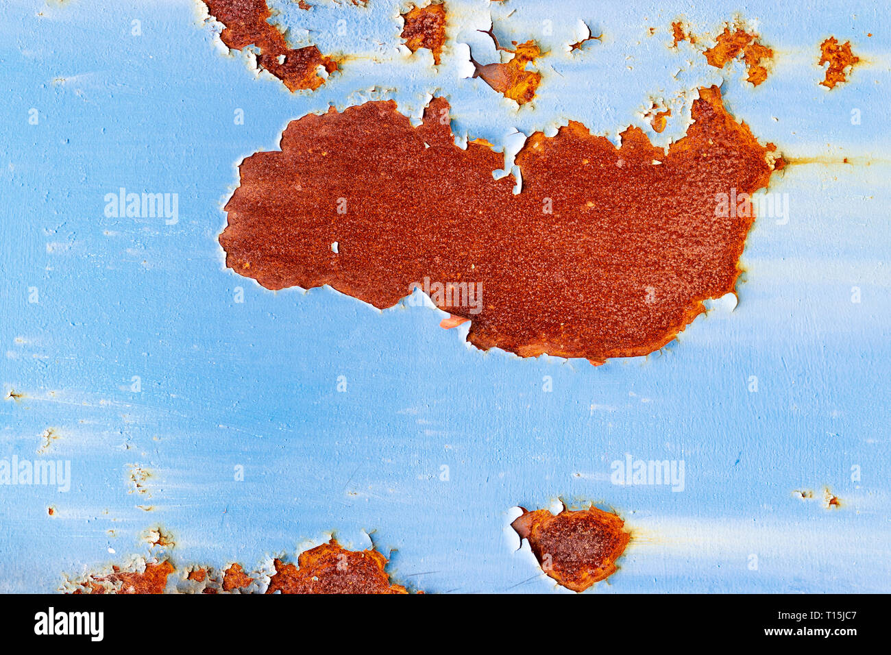 Belle texture de vieux métal close-up avec des marques de rouille et ...