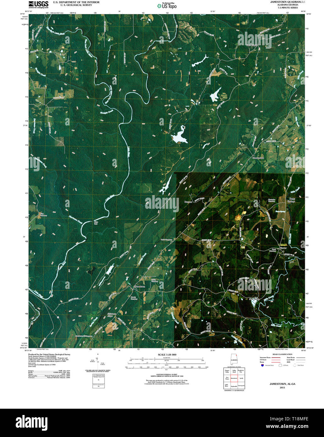 Jamestown map Banque de photographies et d’images à haute résolution ...