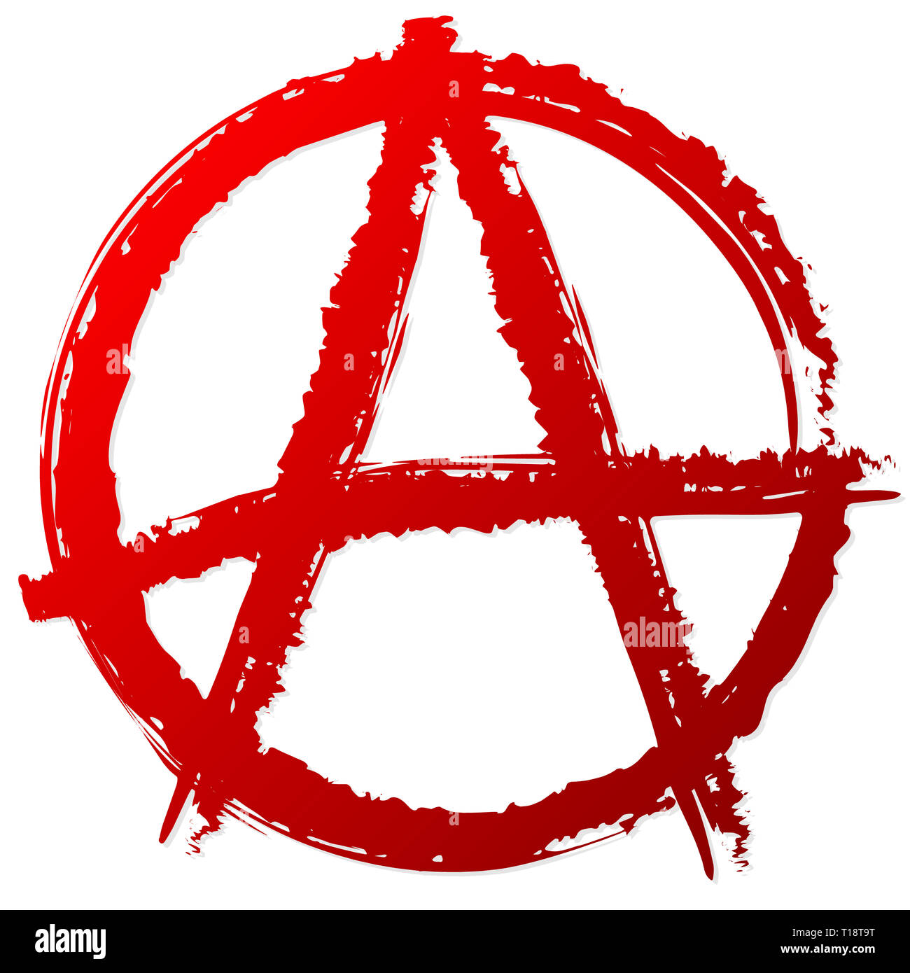 Symbole de l'anarchie ou le signe. L'anarchie, punk, anarchisme ...