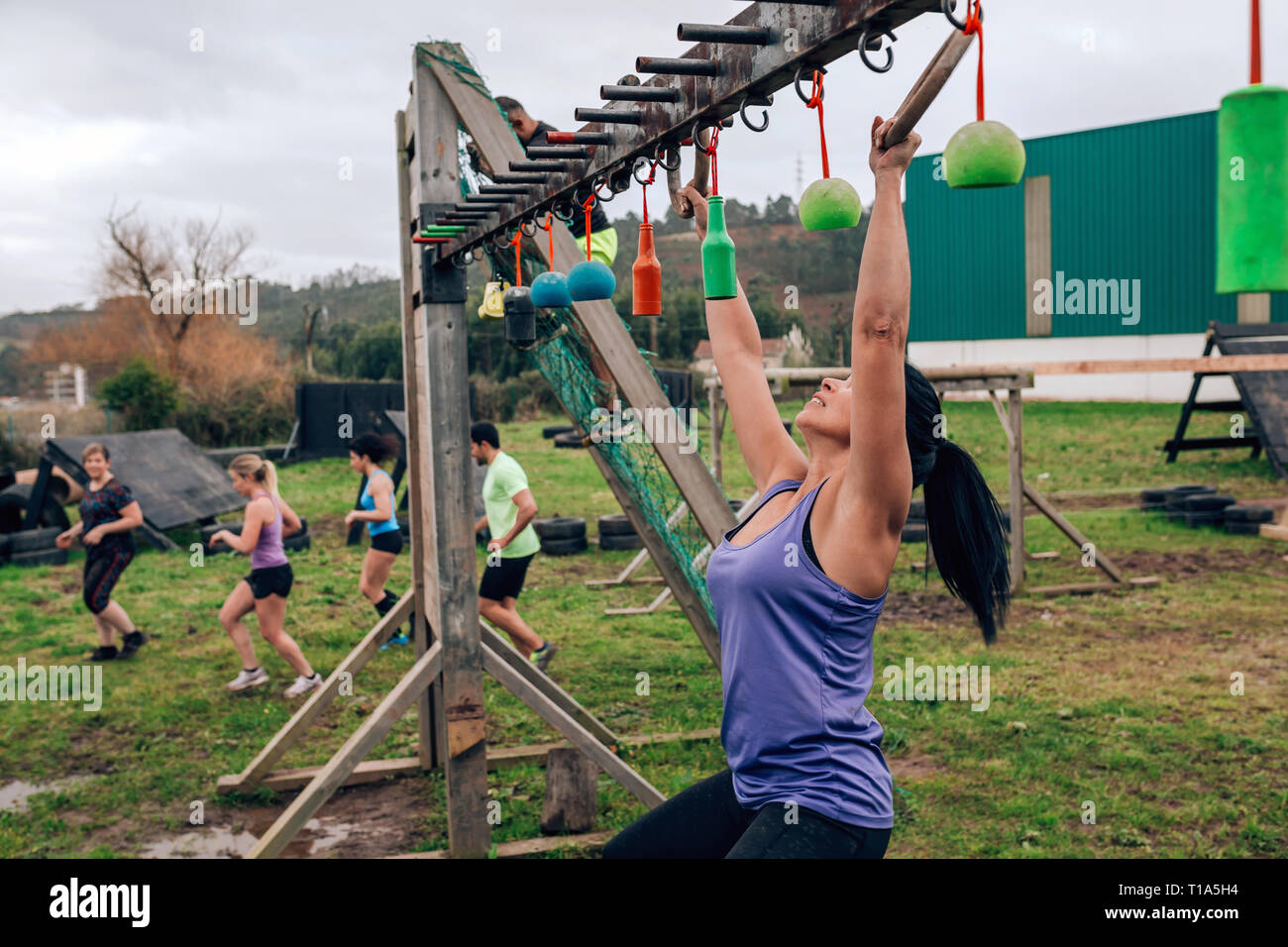 Parcours d'obstacles saut d'obstacles Banque de photographies et d ...