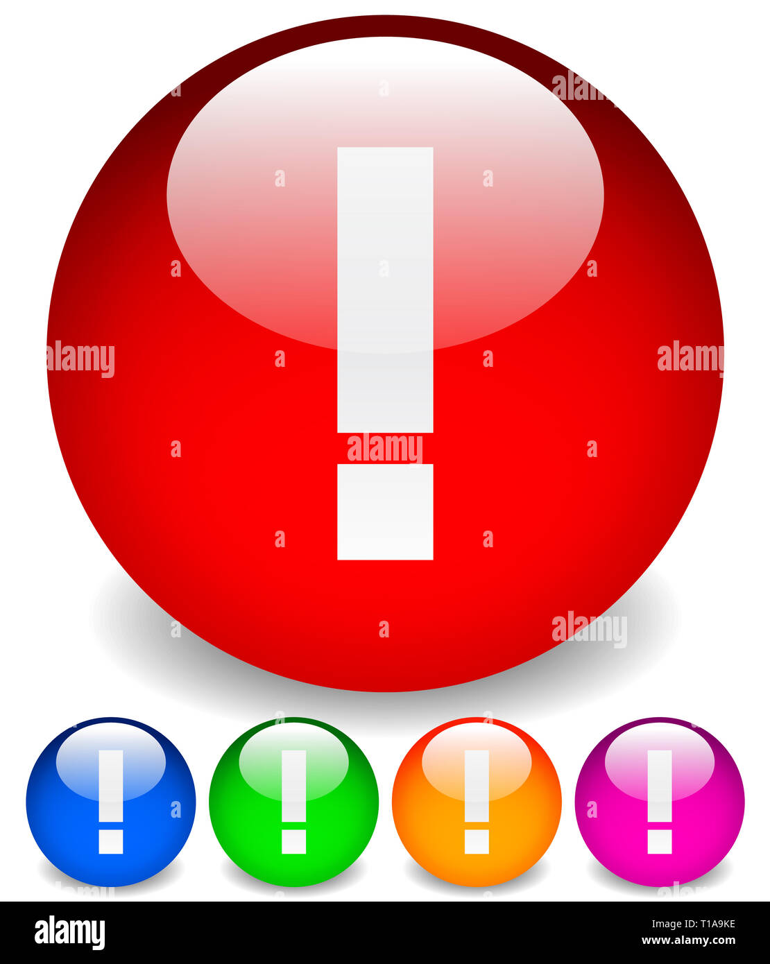 Exclamation point block Banque de photographies et d’images à haute ...