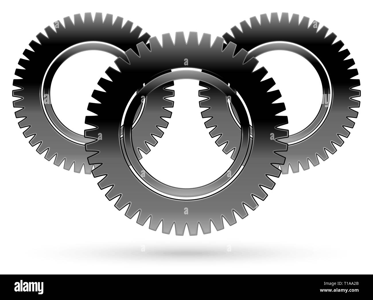 Gearwheel rack wheel gear icon Banque de photographies et d’images à ...