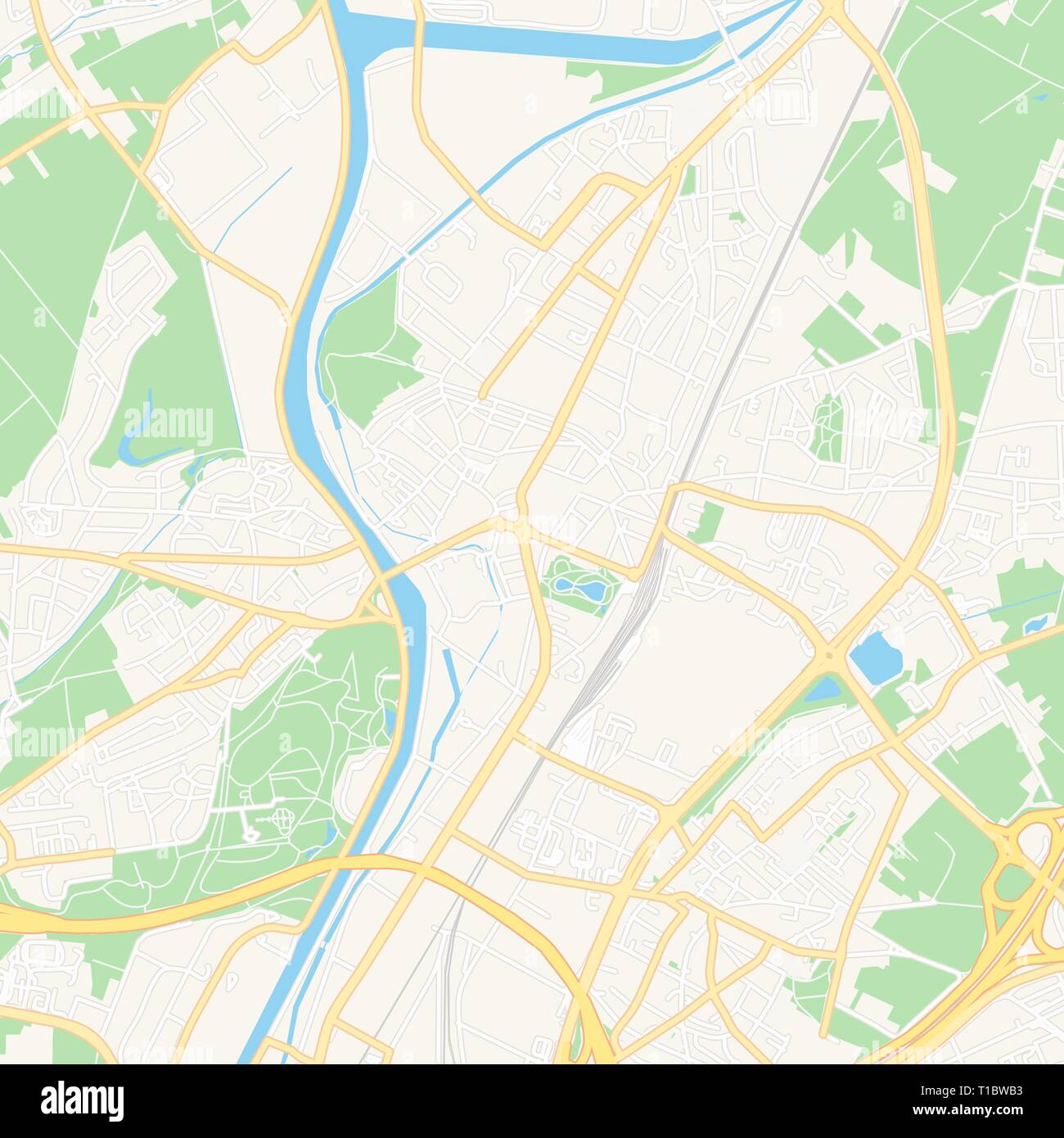 Carte imprimable de Vilvoorde Belgique , avec les principales et les ...