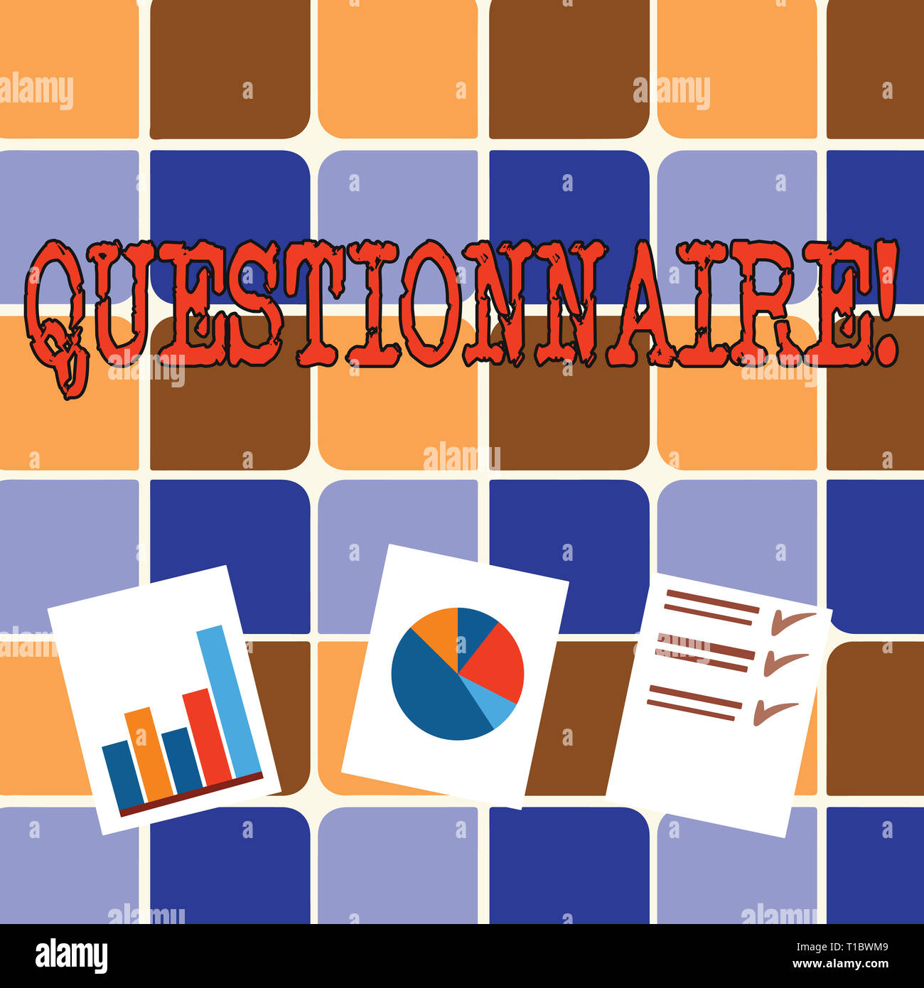 Écrit remarque montrant Questionnaire. Concept d'affaires pour des ...