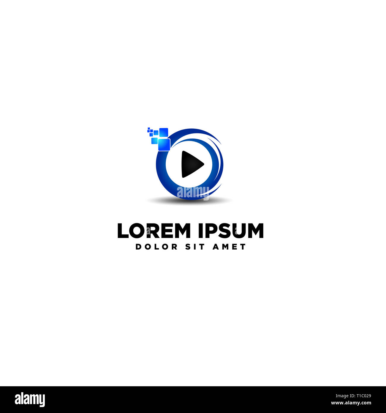 Logo de technologie de cercle moderne Banque de photographies et d ...