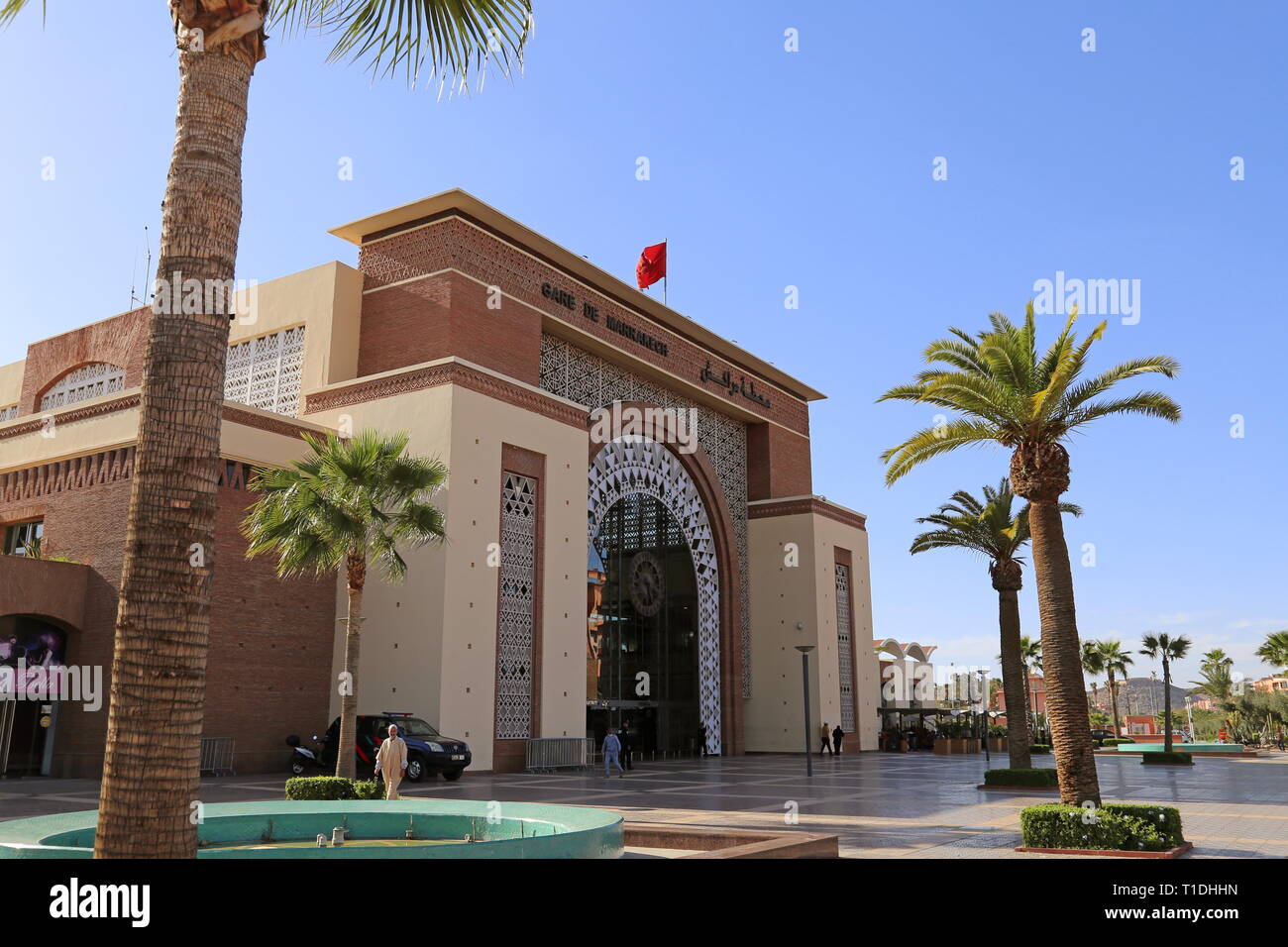 Nouvelle gare ferroviaire, avenue Mohammed VI, Marrakech, ville ...