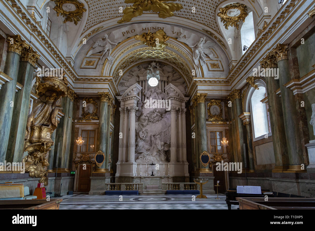 L'intérieur du Palais Royal de Stockholm, Suède Photo Stock - Alamy