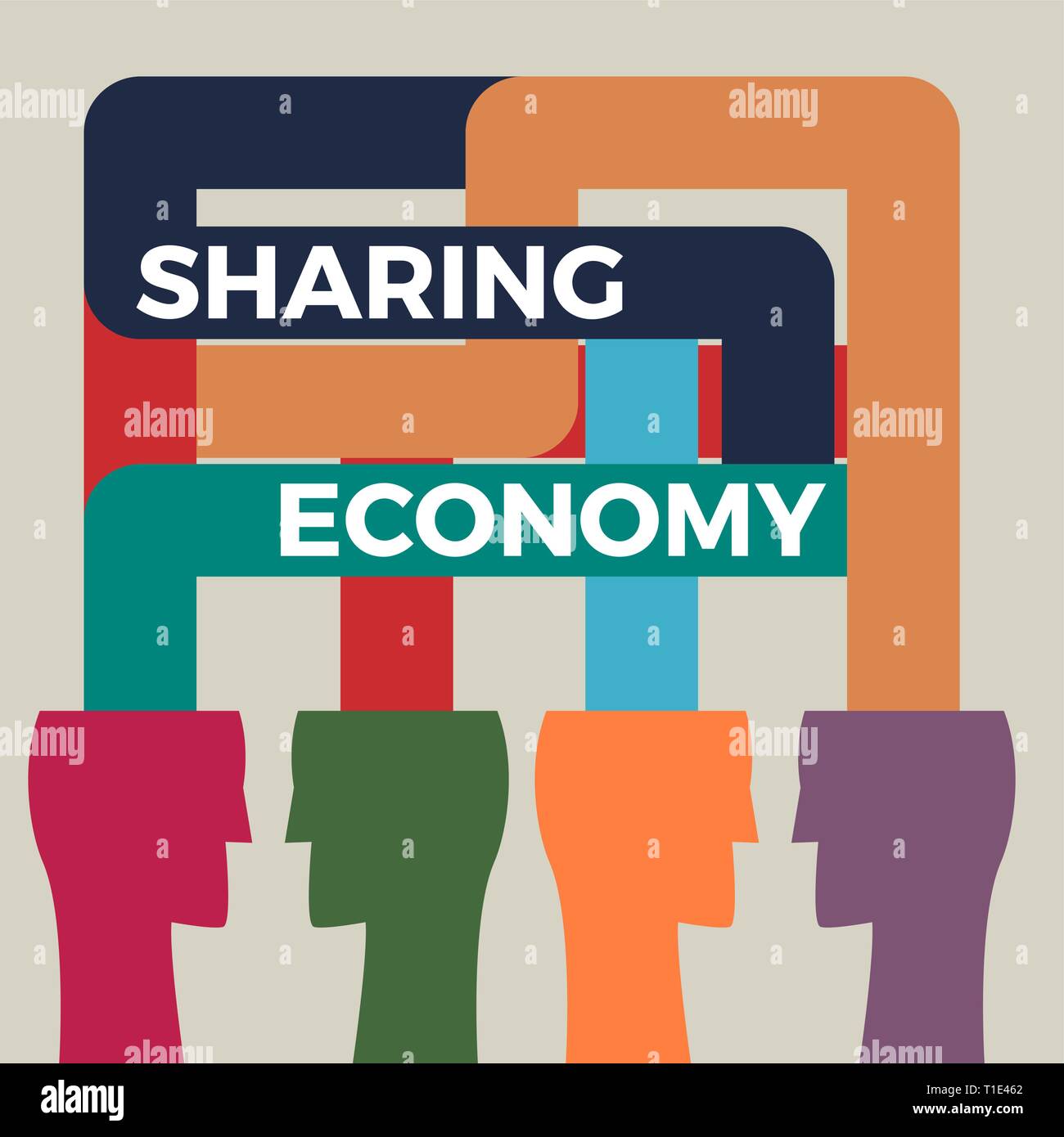 Partage des ressources Banque d'images vectorielles - Alamy