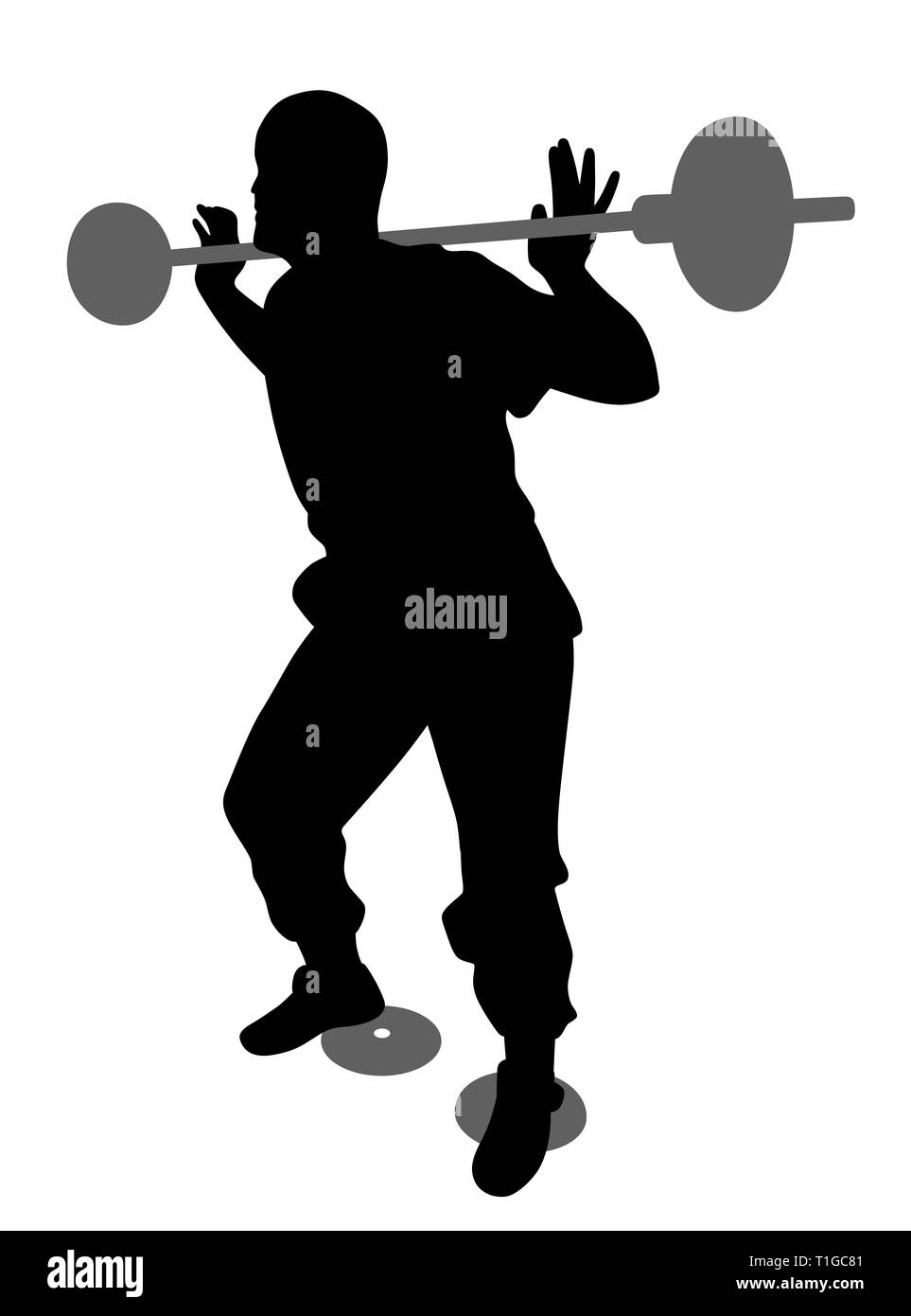 Pre workout Banque d'images noir et blanc - Alamy
