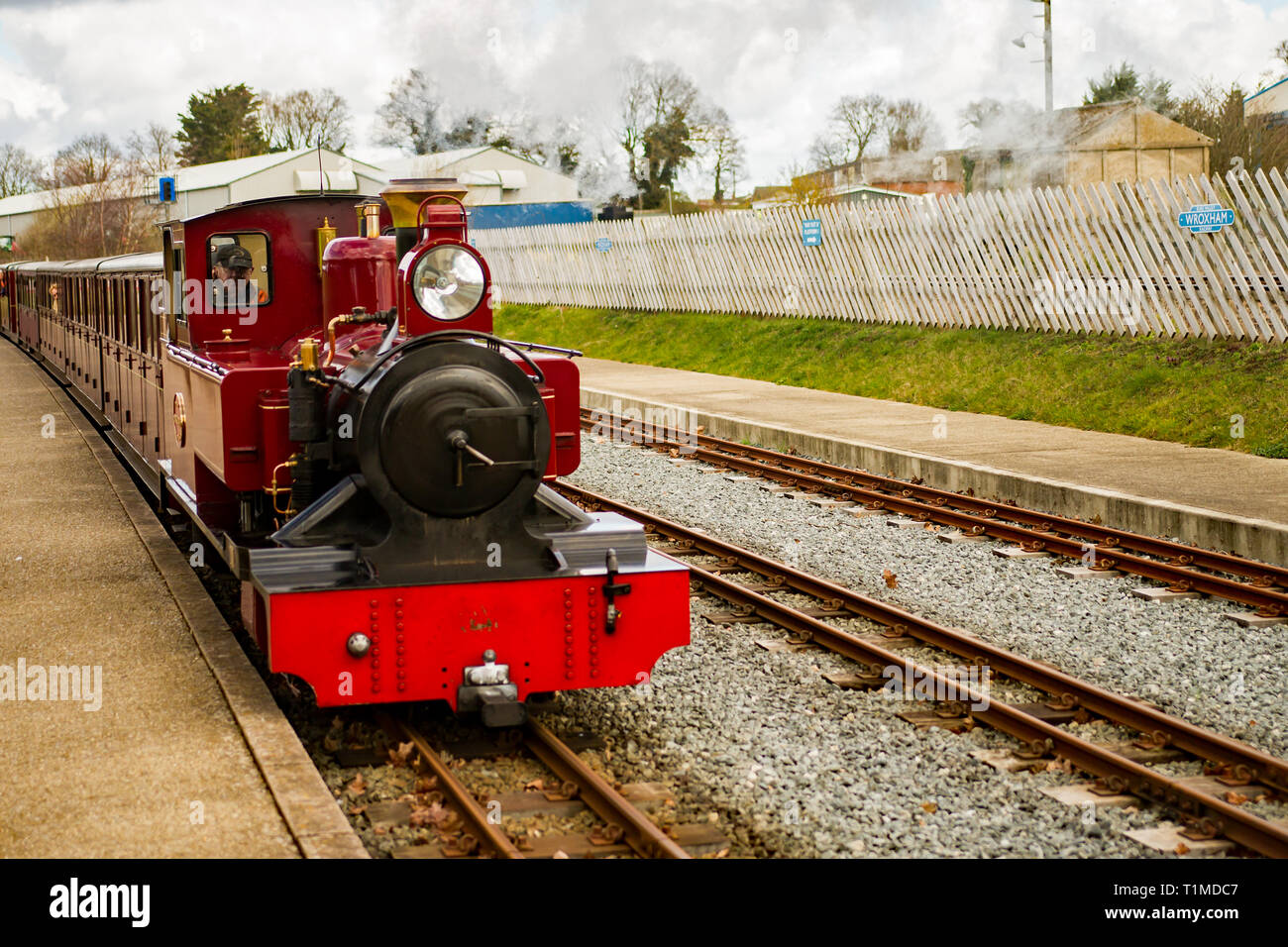Petit train à vapeur sur le chemin de fer de la vallée de Bure Photo ...