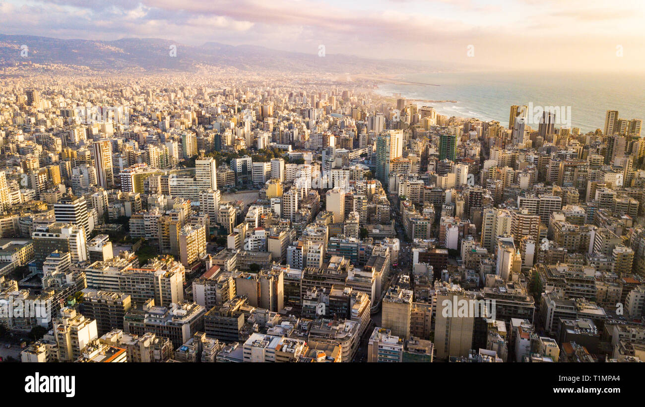 Vue aérienne de beyrouth Banque de photographies et d’images à haute ...