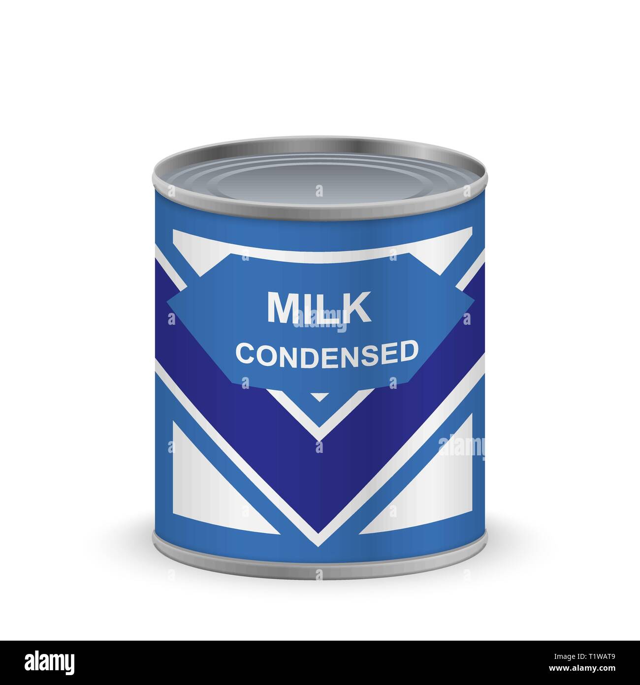 Boîte de lait concentré Banque d'images vectorielles - Alamy
