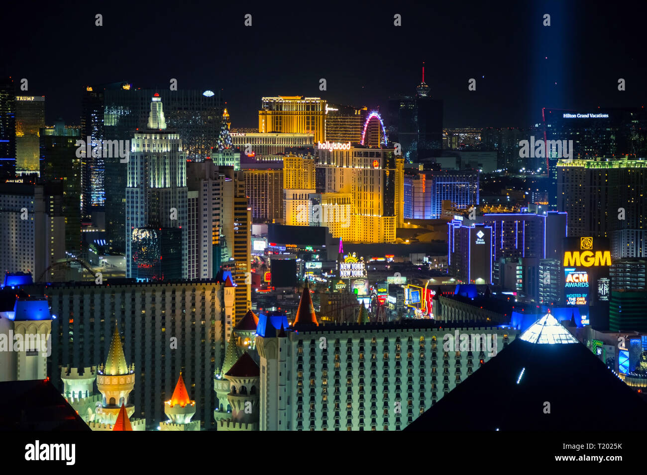 Las vegas skyline nuit Banque de photographies et d’images à haute résolution - Alamy
