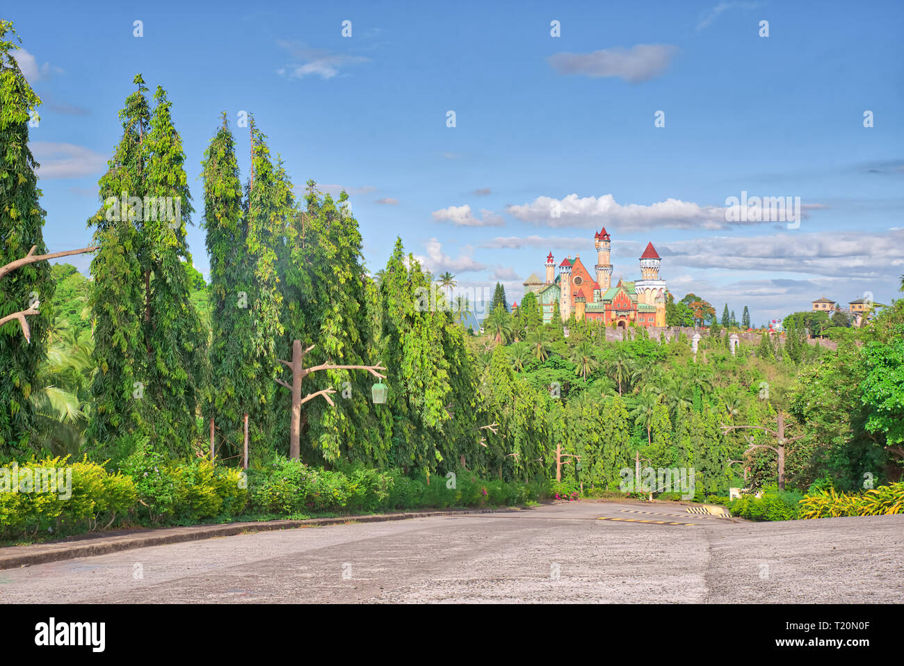 Fantasy Castle Background Banque d'image et photos - Alamy