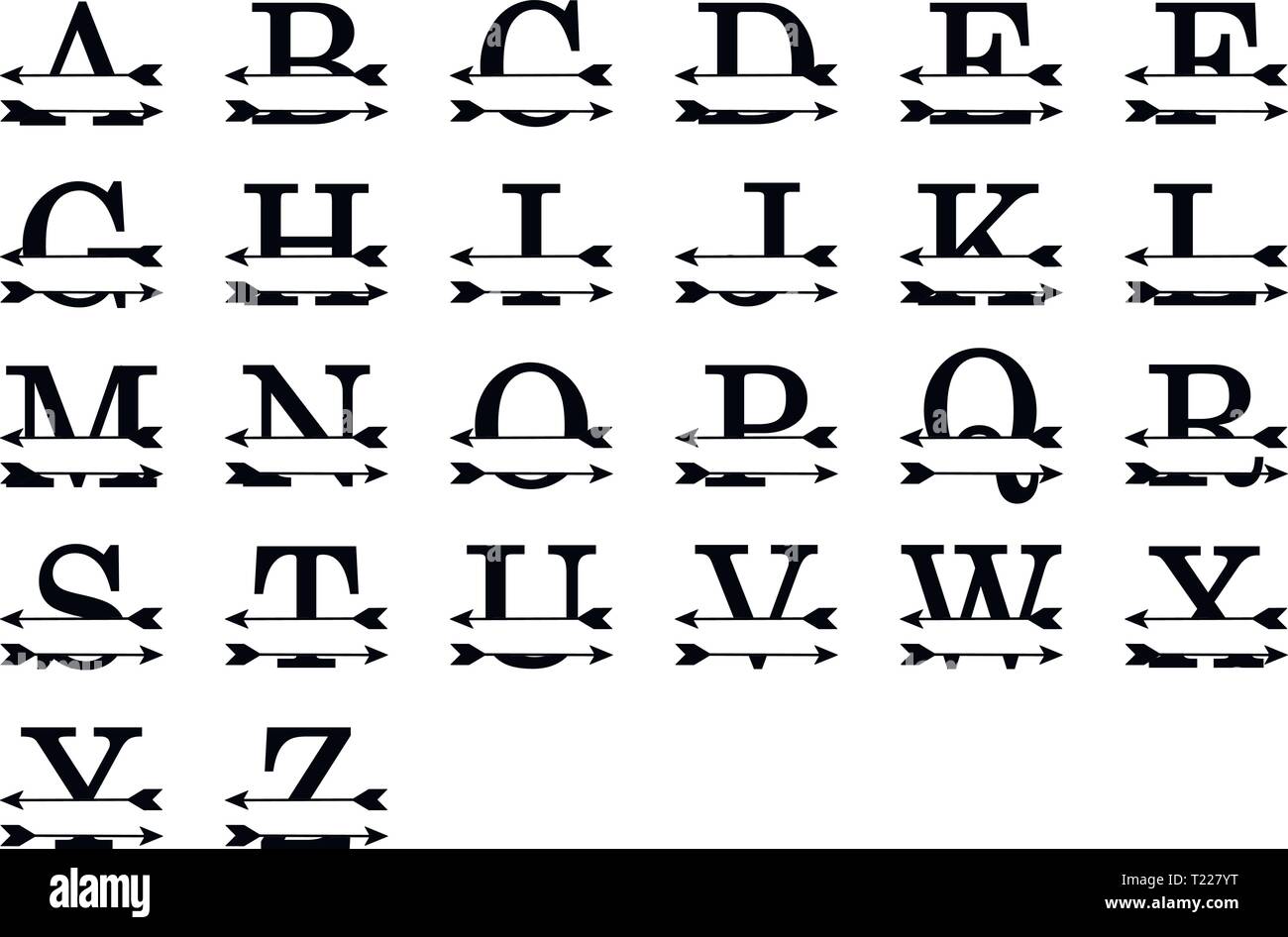 Lettre et alphabet Banque d'images vectorielles - Alamy