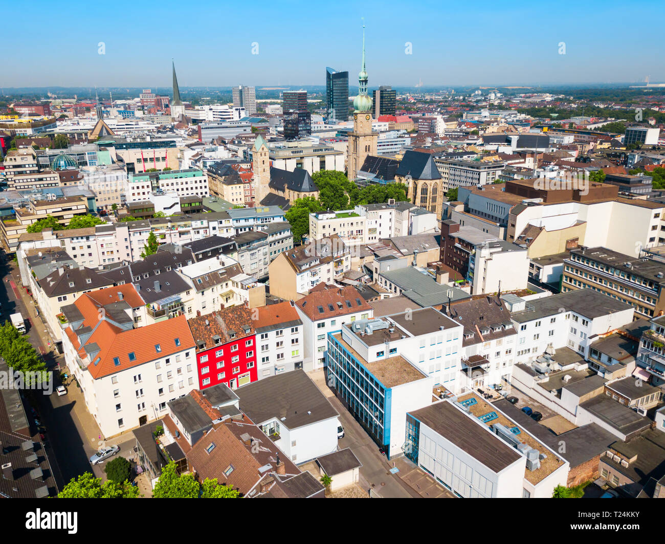 Aerial view town centre dortmund Banque de photographies et d’images à ...