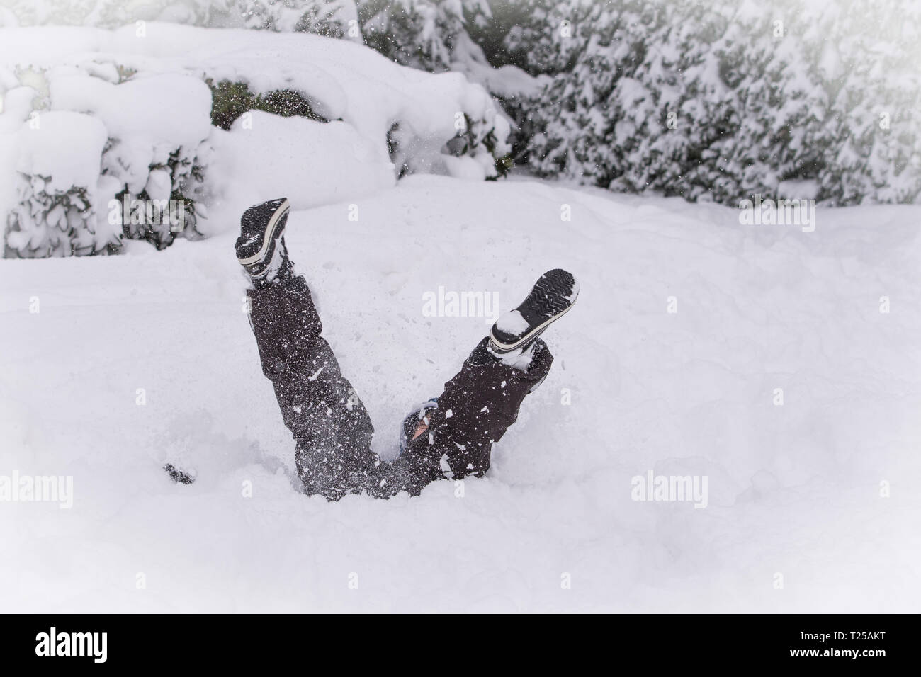 Pantalon de neige bleu Banque de photographies et d’images à haute ...