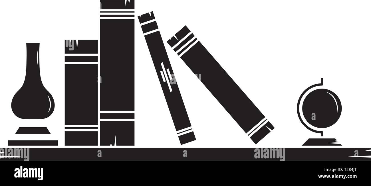 L'éducation scolaire d'apprentissage Étagère design logo Vector Image ...