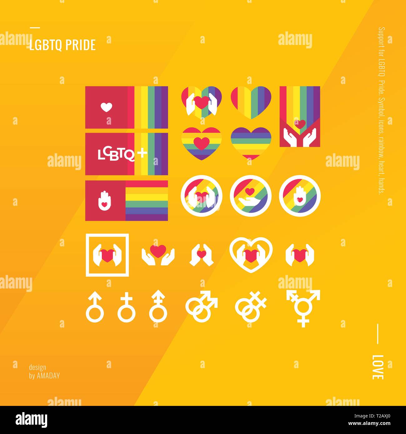 Symboles lgbt Banque d'images vectorielles - Alamy