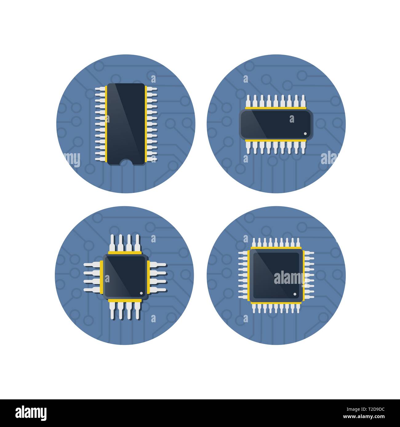 Microelectronics vector vectors Banque d'image et photos - Alamy
