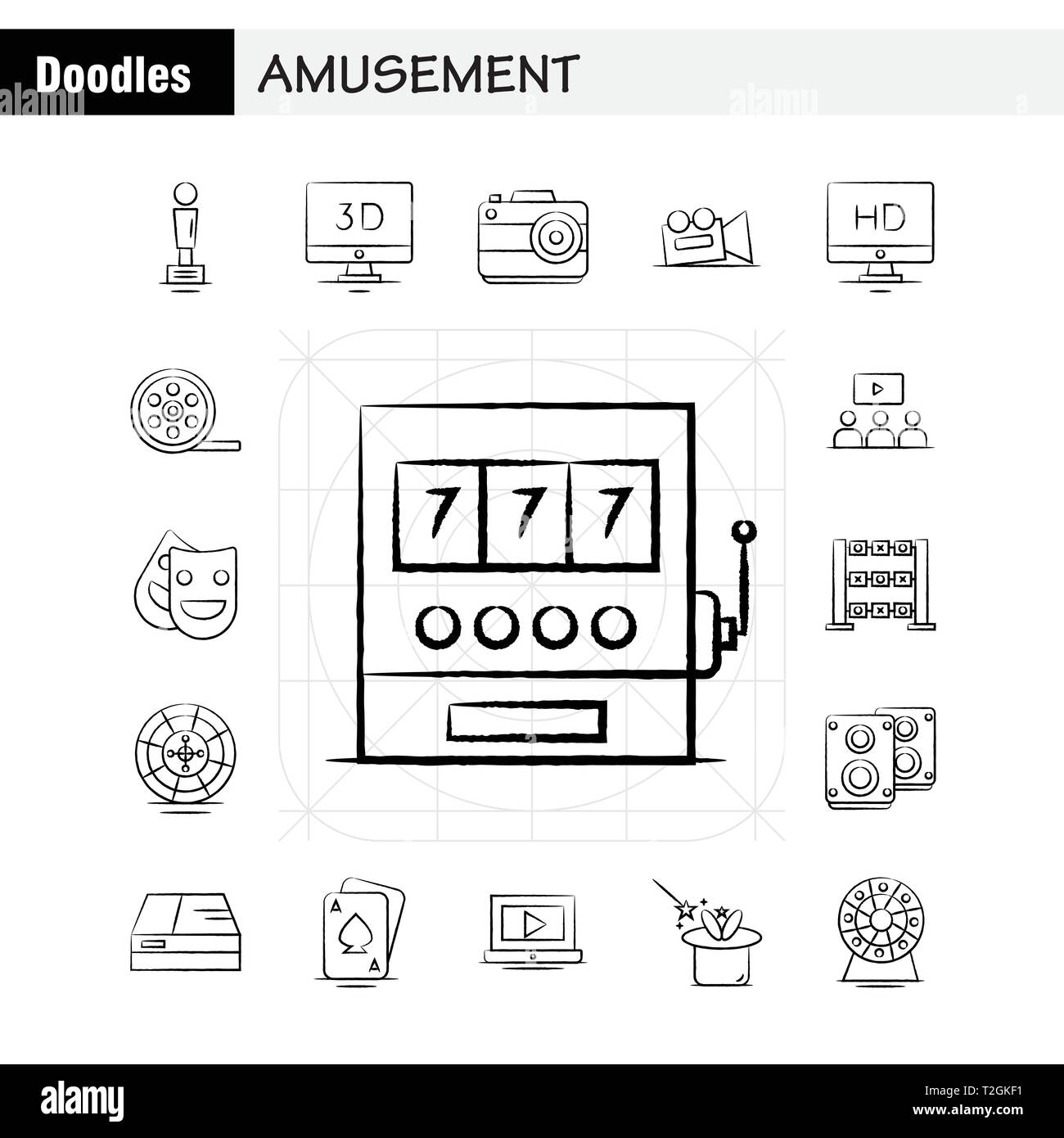 L'icône de la main d'amusement pour le Web, Print et Mobile UX/UI Kit ...
