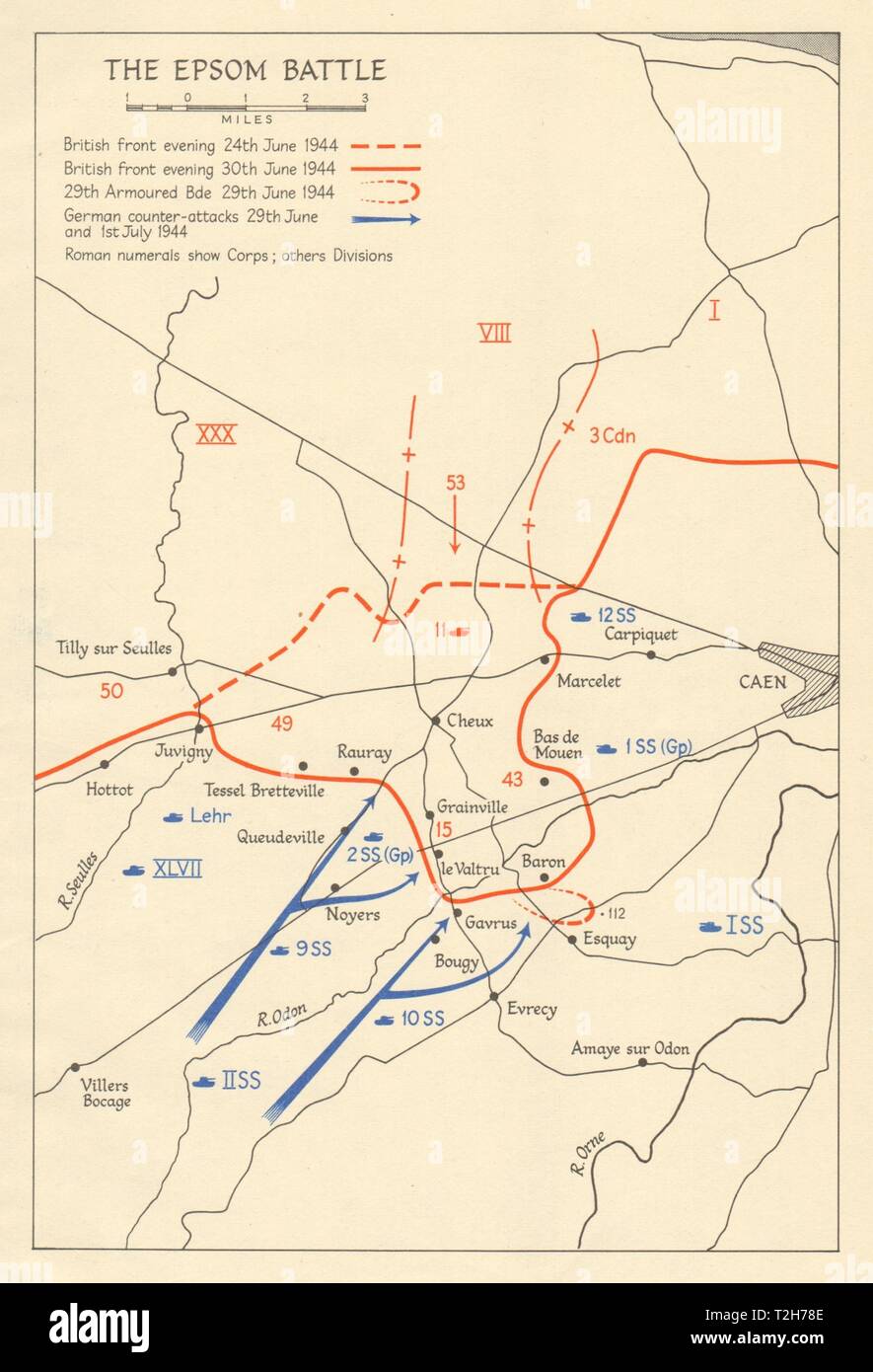 L'opération Epsom 24 juin-1 juillet 1944. Les débarquements Normany ...