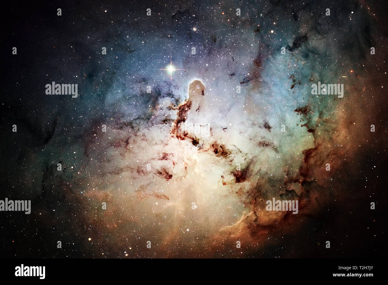 Magnifique de l'espace profond. Des milliards de galaxies dans l ...