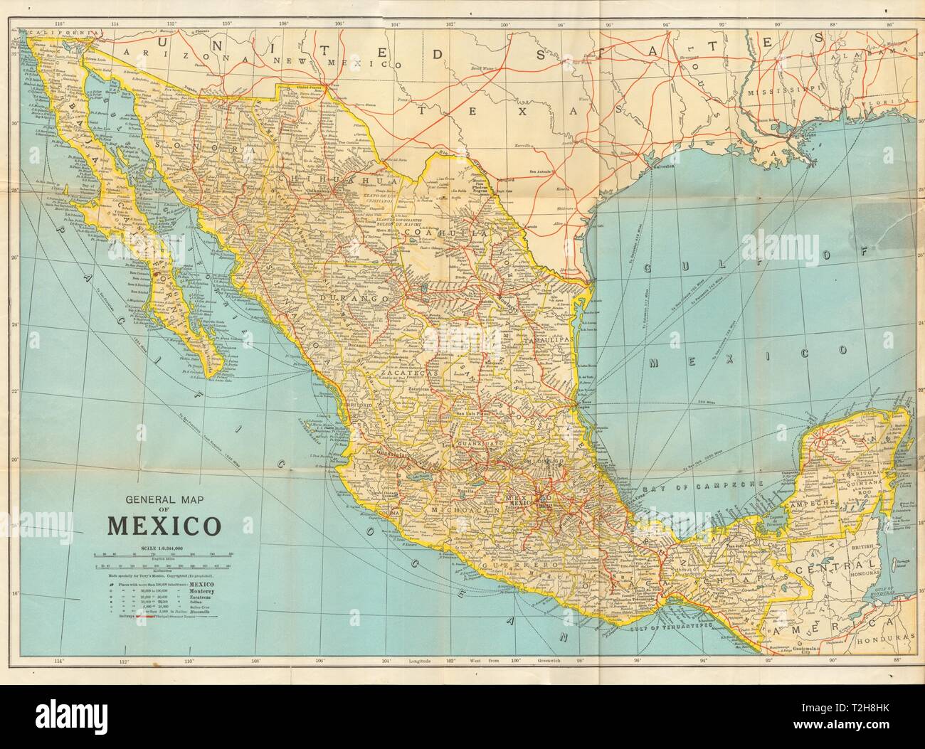 Carte de mexico Banque de photographies et d’images à haute résolution ...