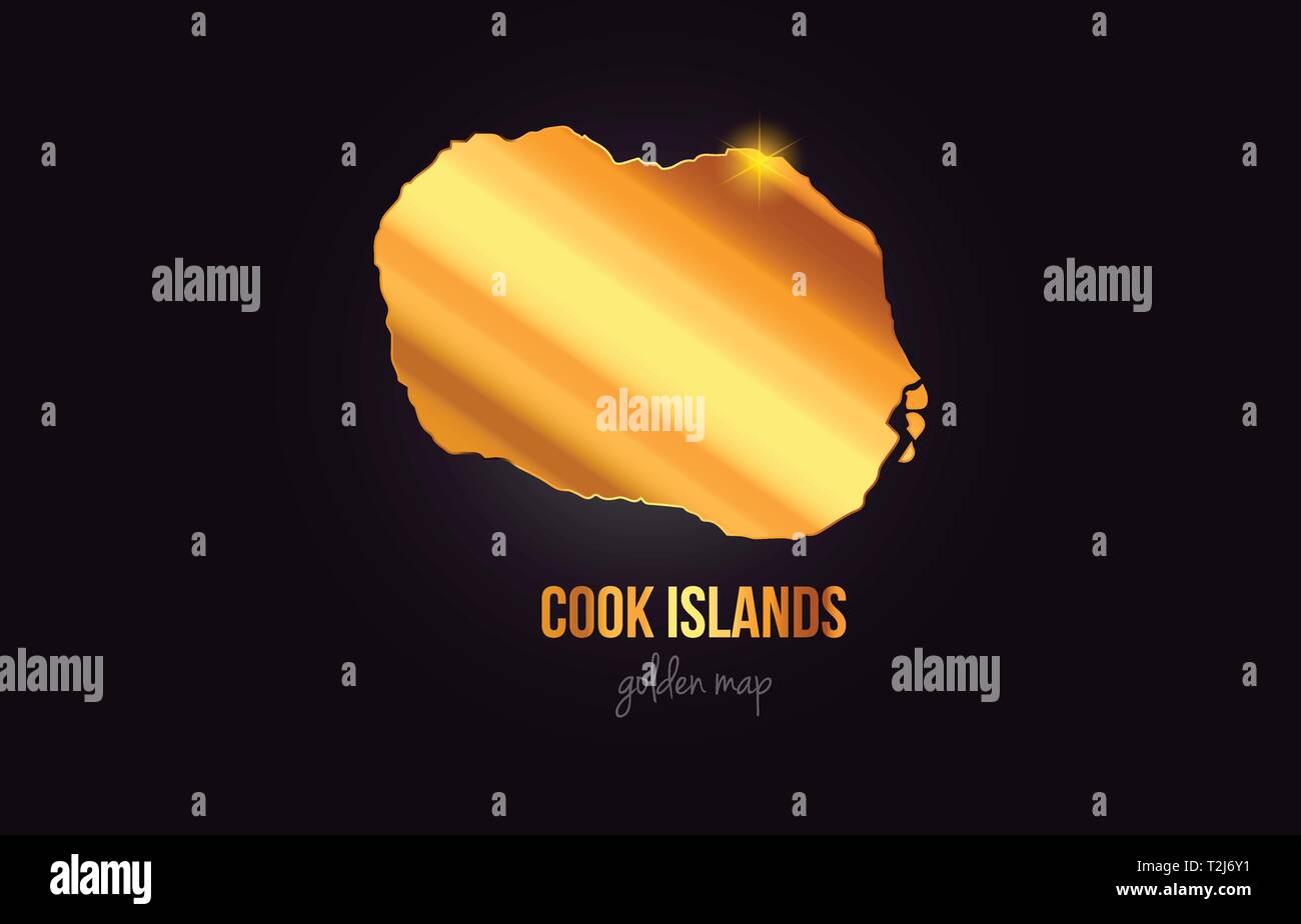 Carte des îles cook Banque d'images vectorielles - Alamy