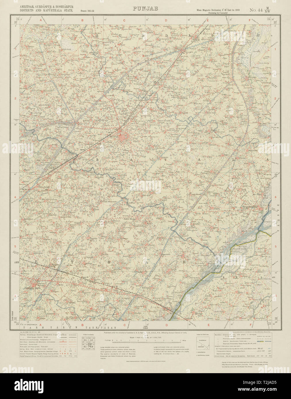 India map punjab Banque de photographies et d’images à haute résolution ...