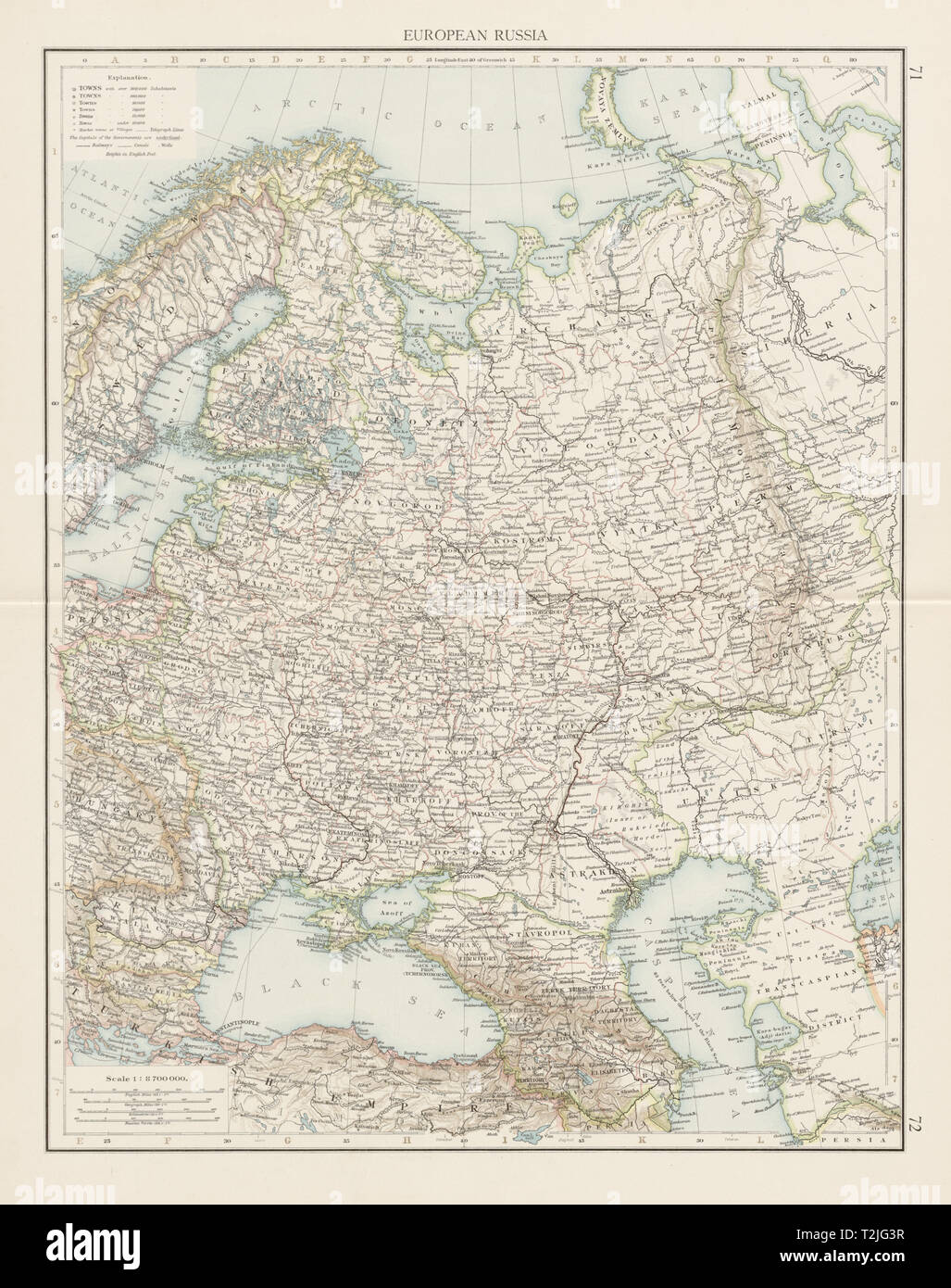 Carte de l'ukraine 1900 Banque de photographies et d’images à haute ...