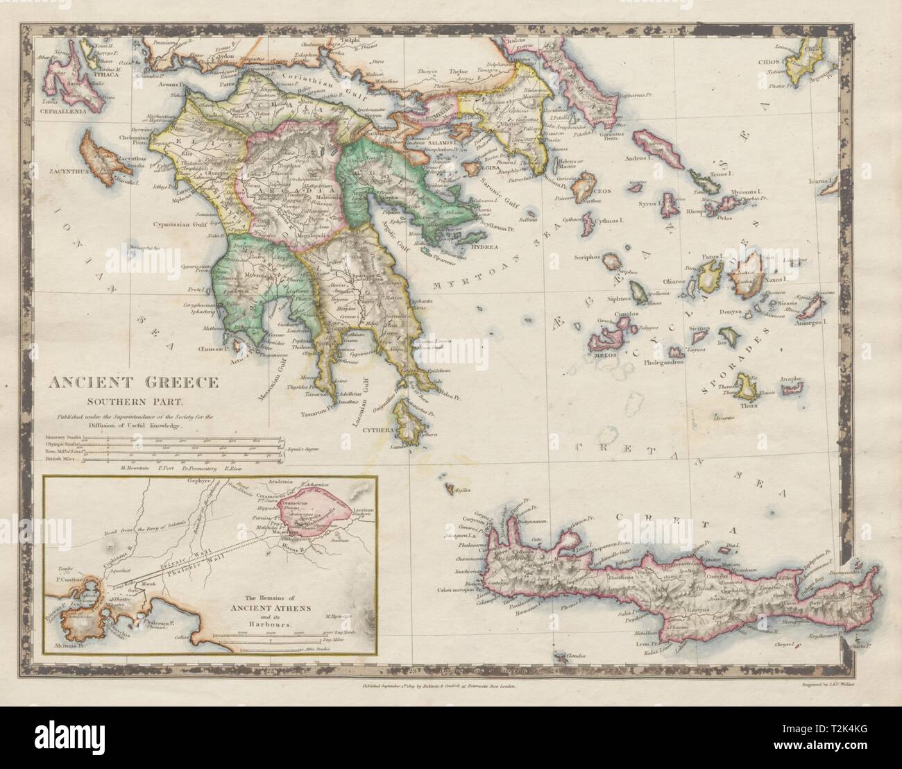 La Grèce antique.Morea Creta Athènes Cyclades Péloponnèse SDUK Arcadia ...