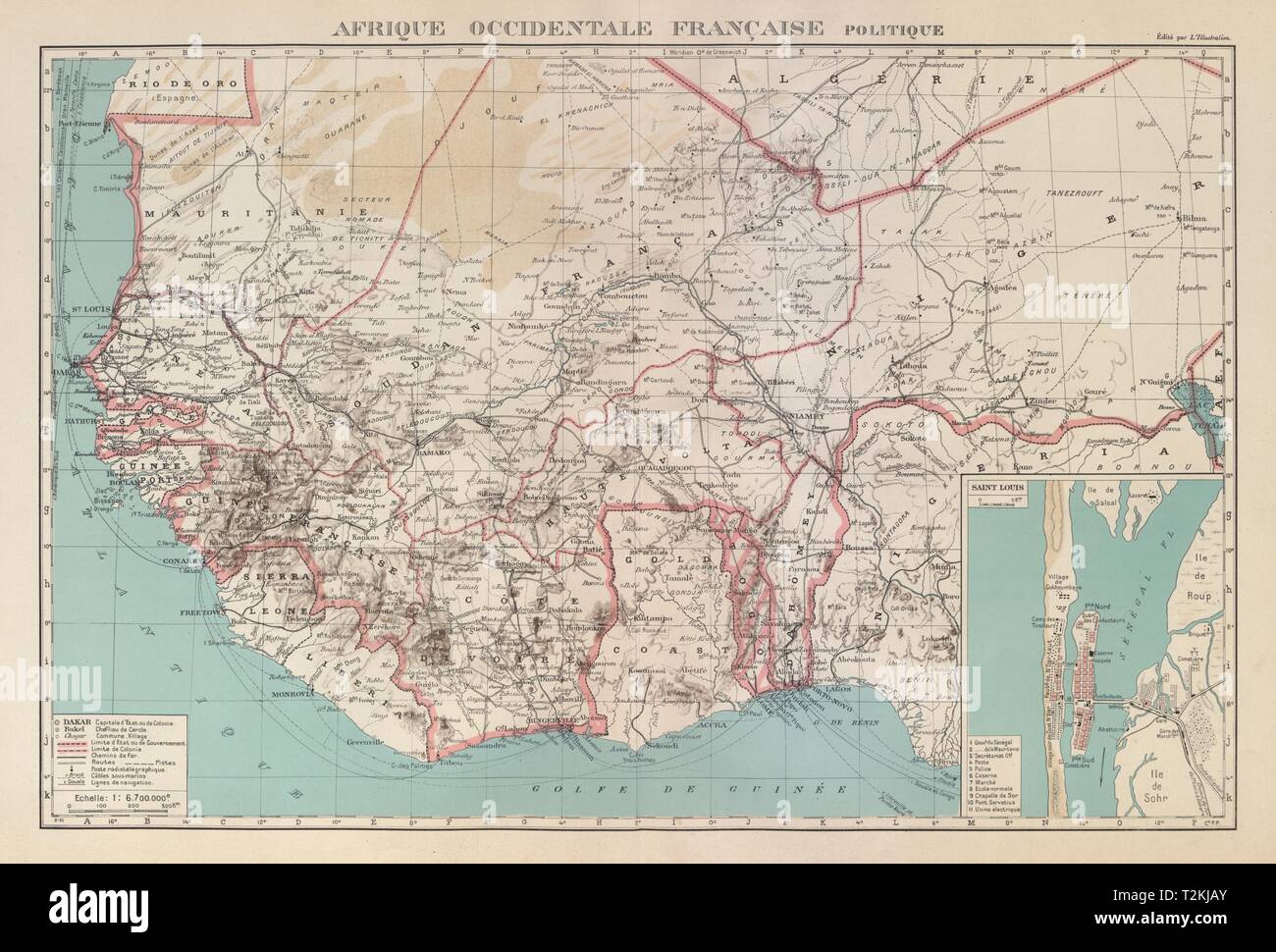 L'Afrique occidentale française. Afrique Occidentale Française. Saint ...
