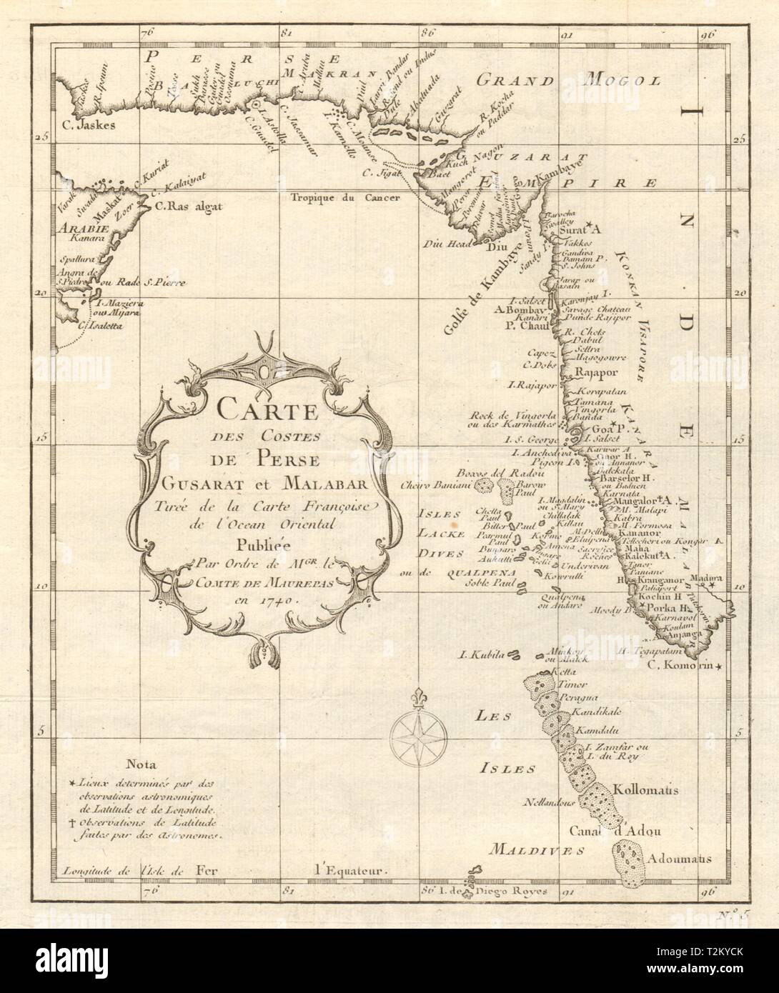 Map of india 18th century Banque de photographies et d’images à haute ...