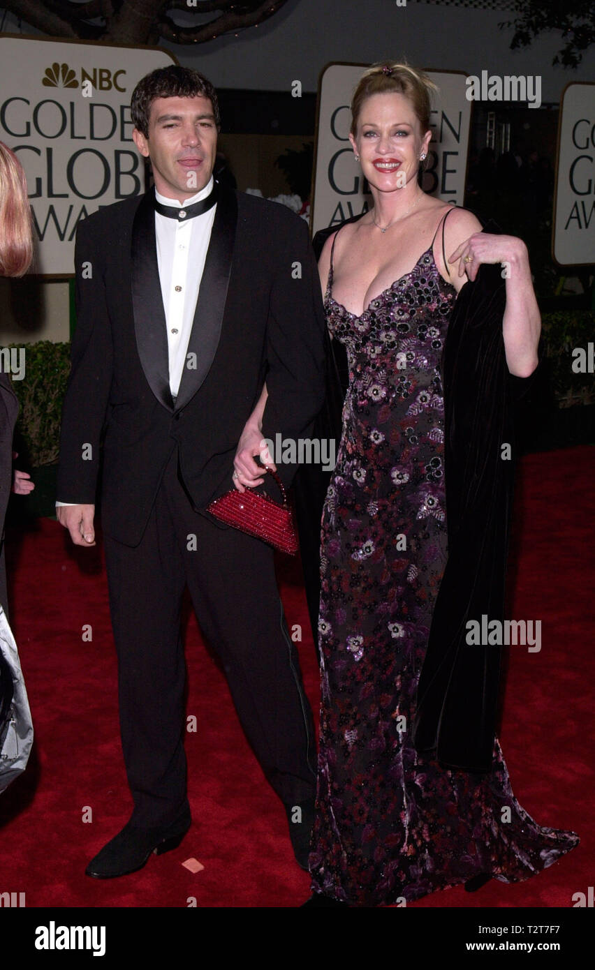 Actress melanie griffith and her husband Banque de photographies et d ...