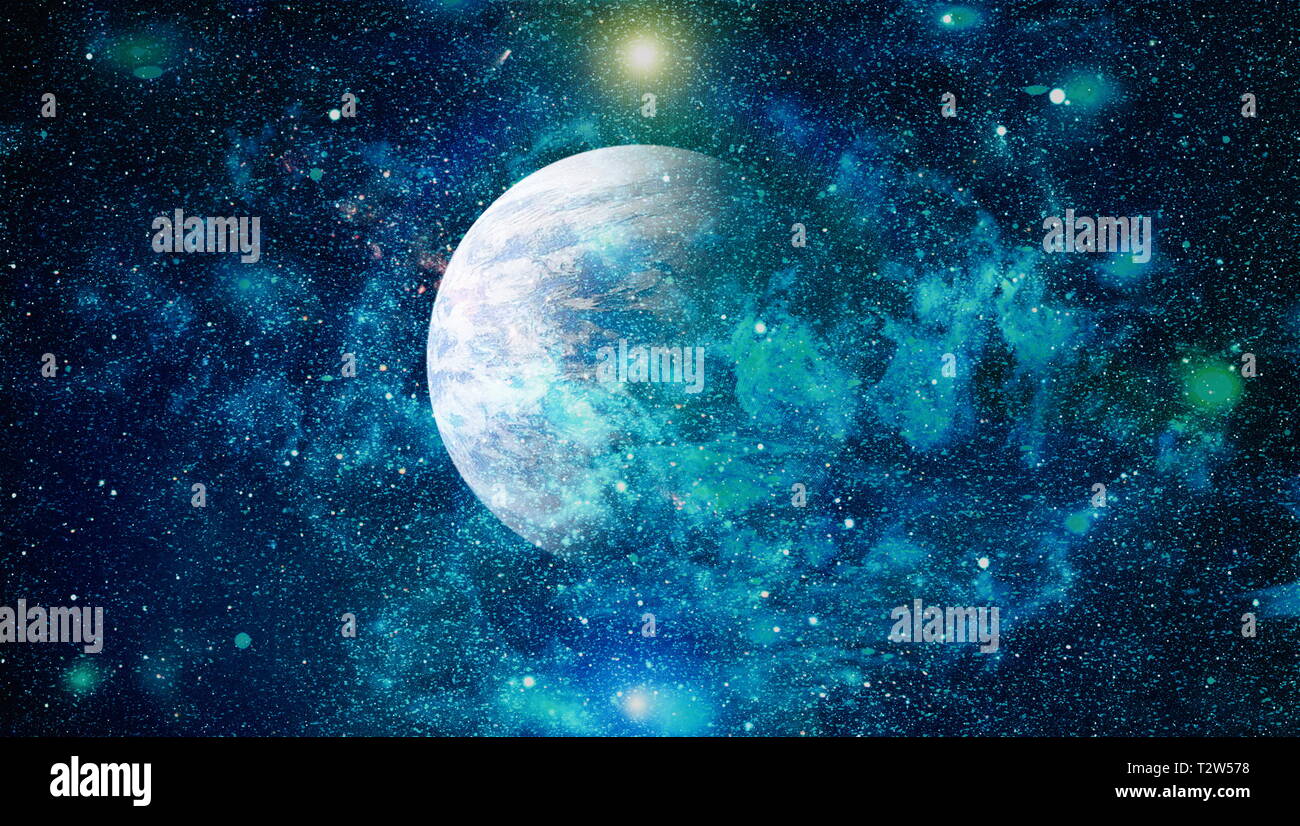 Planètes, étoiles et galaxies de l'espace montrant la beauté de l ...