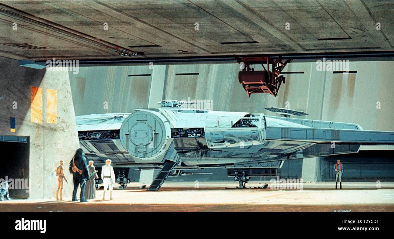 RALPH MCQUARRIE DESSIN DE PRÉ-PRODUCTION, Star Wars : Episode IV - UN ...