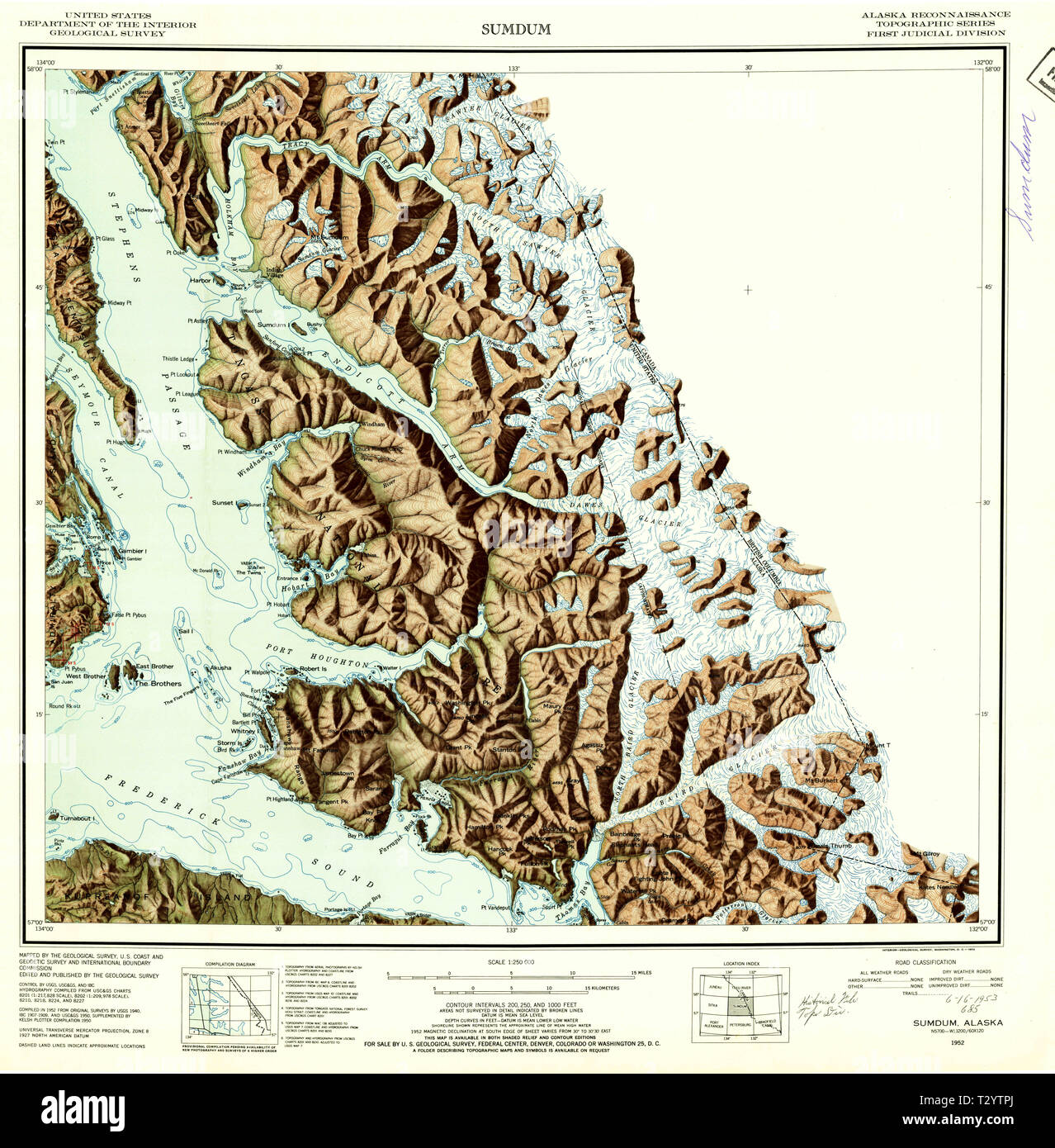 Carte géologique alaska Banque de photographies et d’images à haute ...