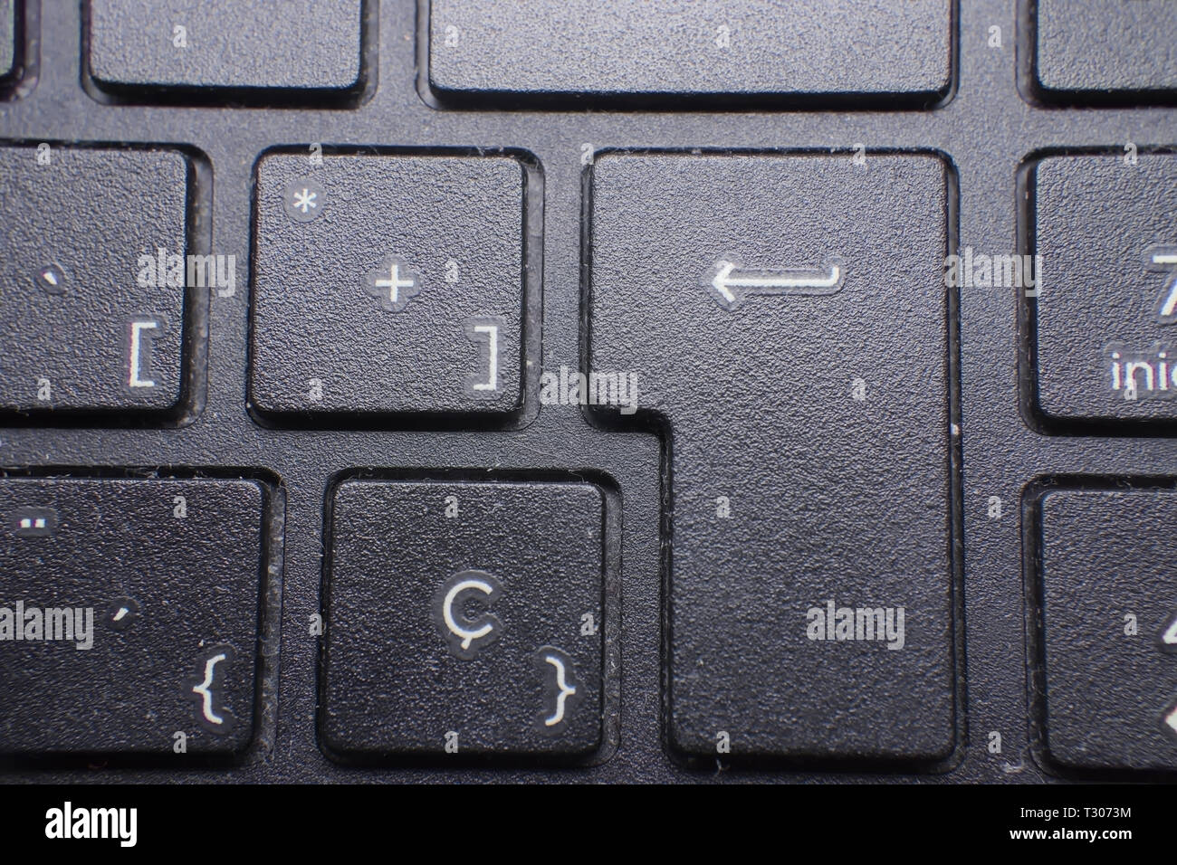 De Macro touche Entrée du clavier de votre ordinateur Photo Stock - Alamy