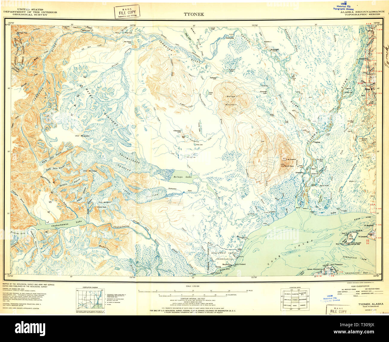 Carte géologique alaska Banque de photographies et d’images à haute ...