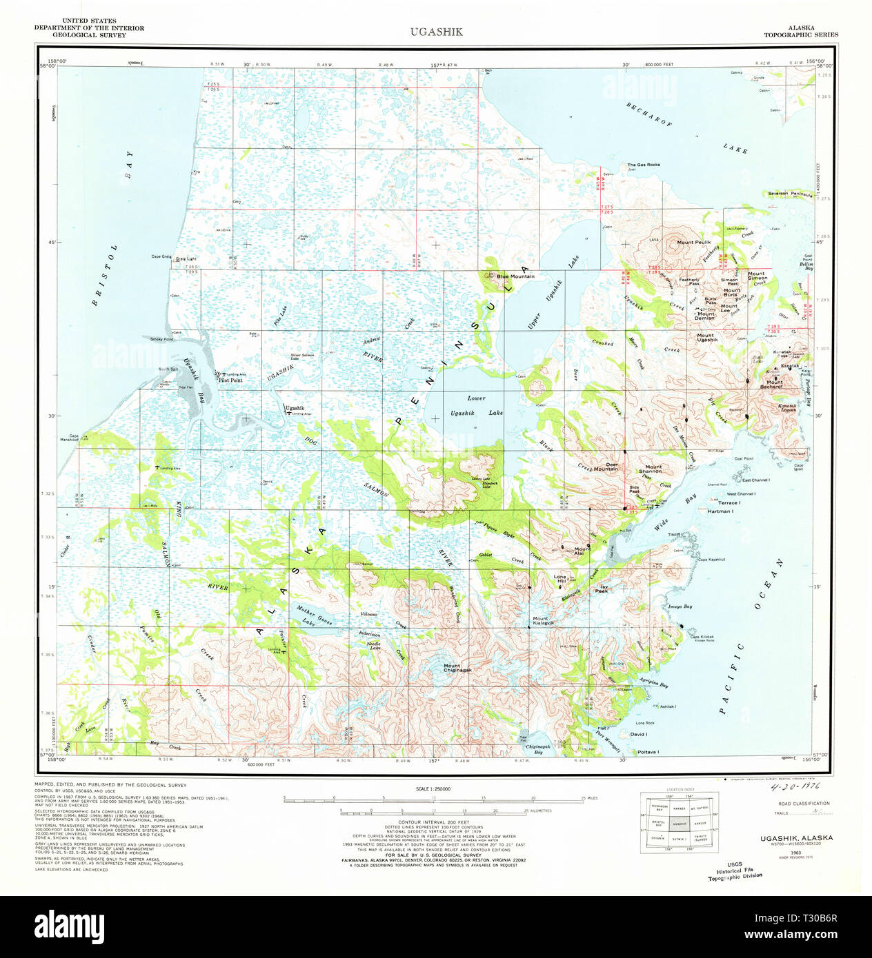 Carte géologique alaska Banque de photographies et d’images à haute ...