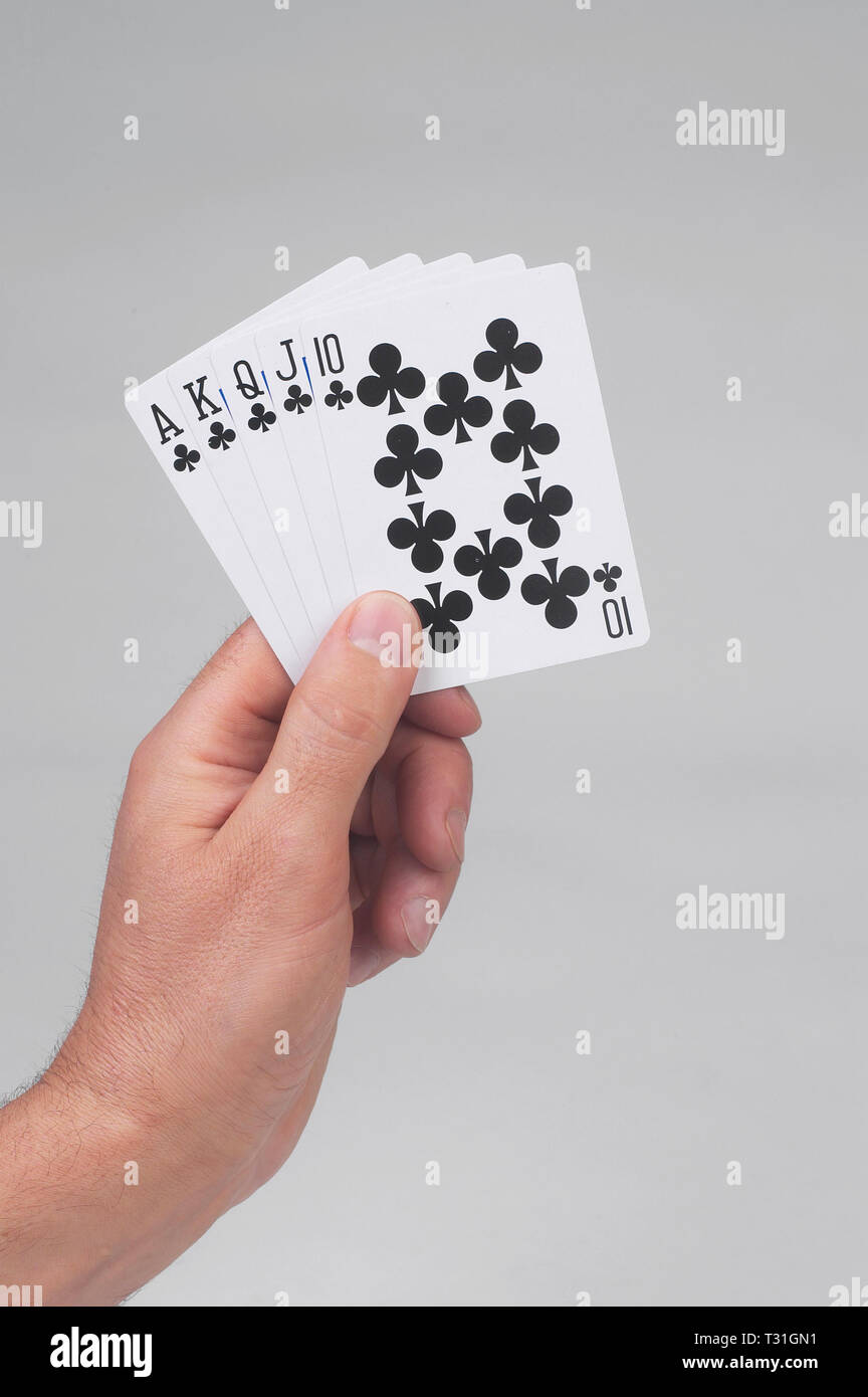 Quinte flush royale Banque de photographies et d’images à haute ...