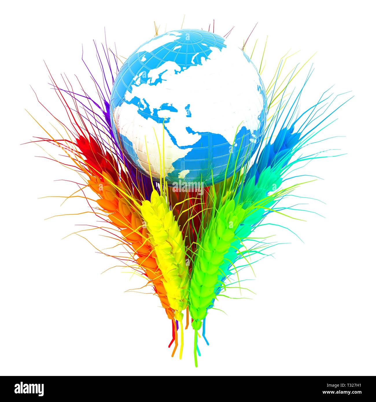 Couleurs Des épis De Blé Et De La Terre Symbole Qui Représente La