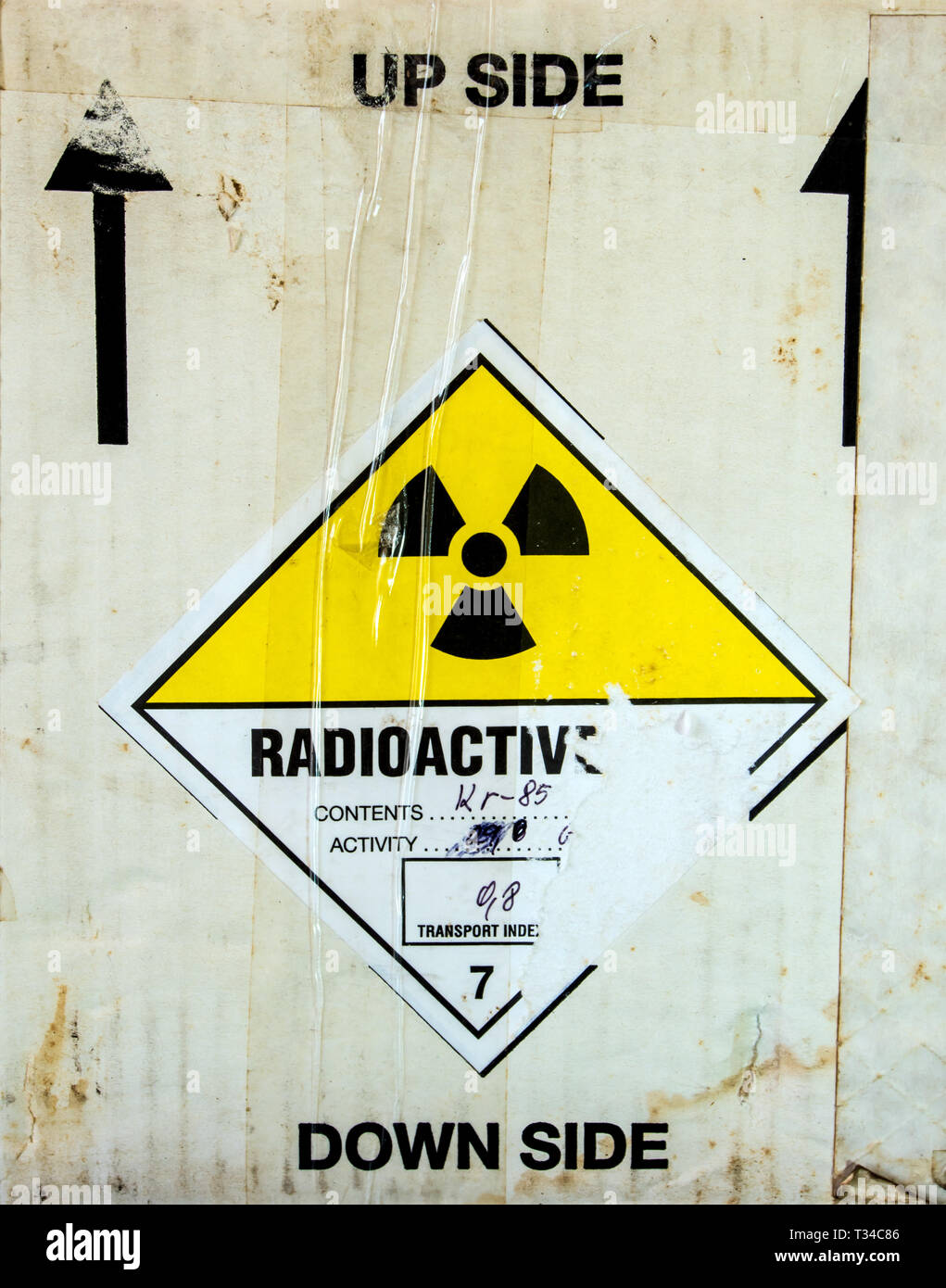 Radioactive label index transport Banque de photographies et d’images à ...