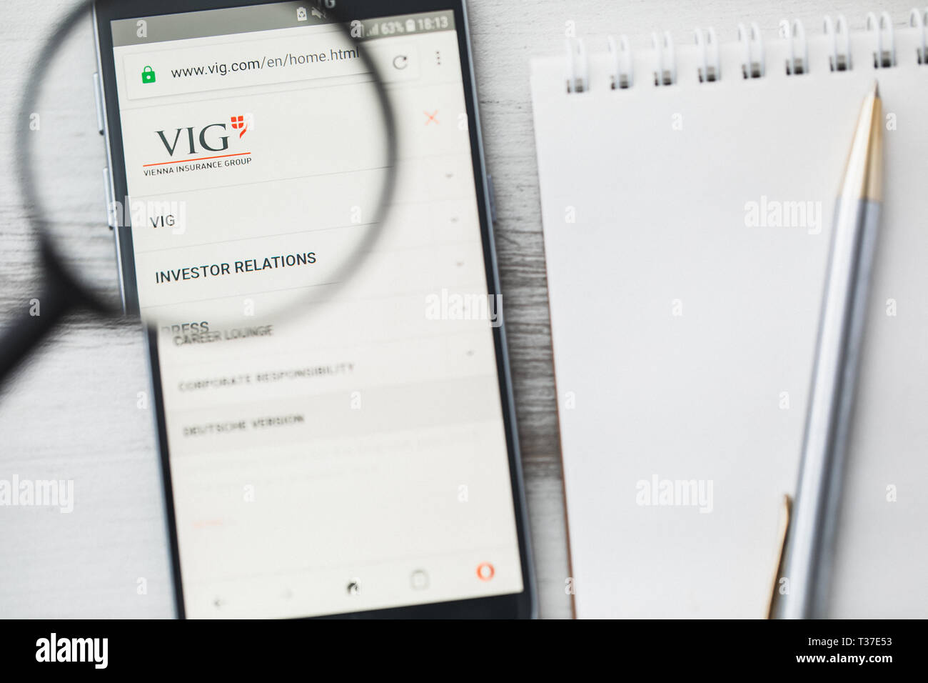 Vig logo Banque de photographies et d’images à haute résolution - Alamy