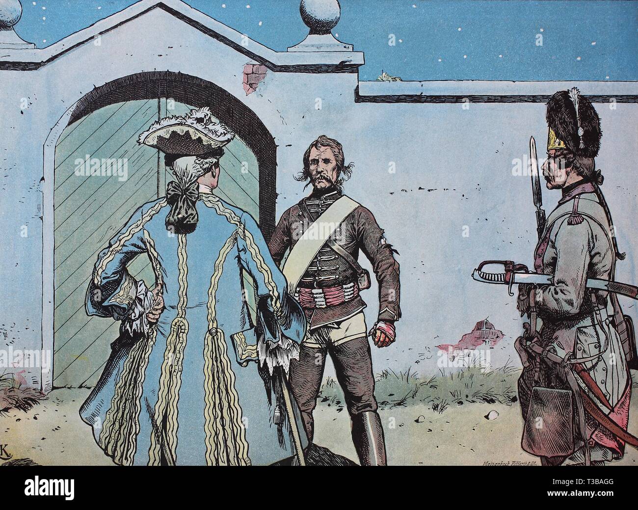 Guerre de Sept Ans, conflit mondial se sont battus entre 1756 et 1763, une captive d'ELSARMU ...